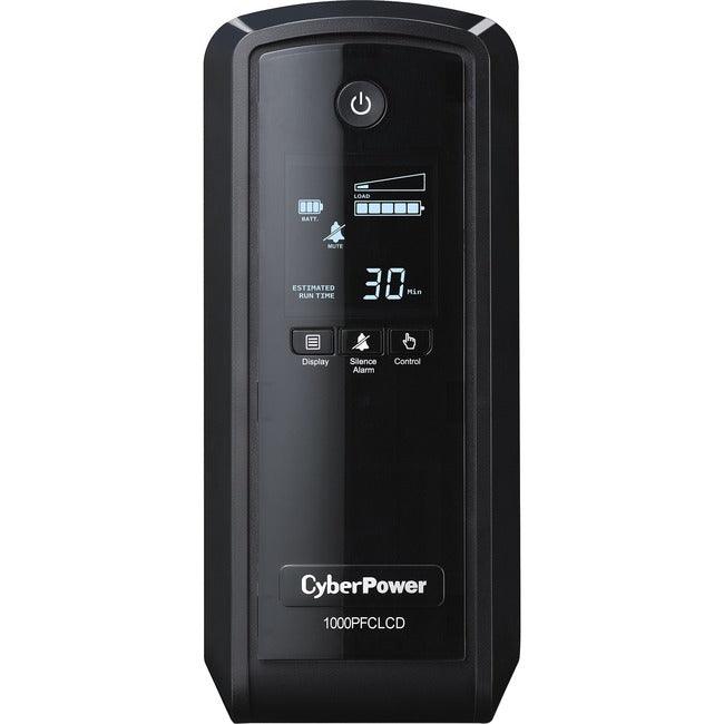 CyberPower CP1000PFCLCD UPS 1000VA 600W PFC compatible Pure sine wave ...